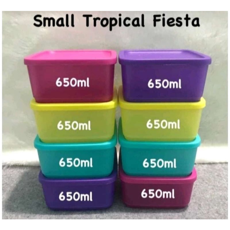 Jual small summer tupperware / small tropical fiesta tupperware / small ...