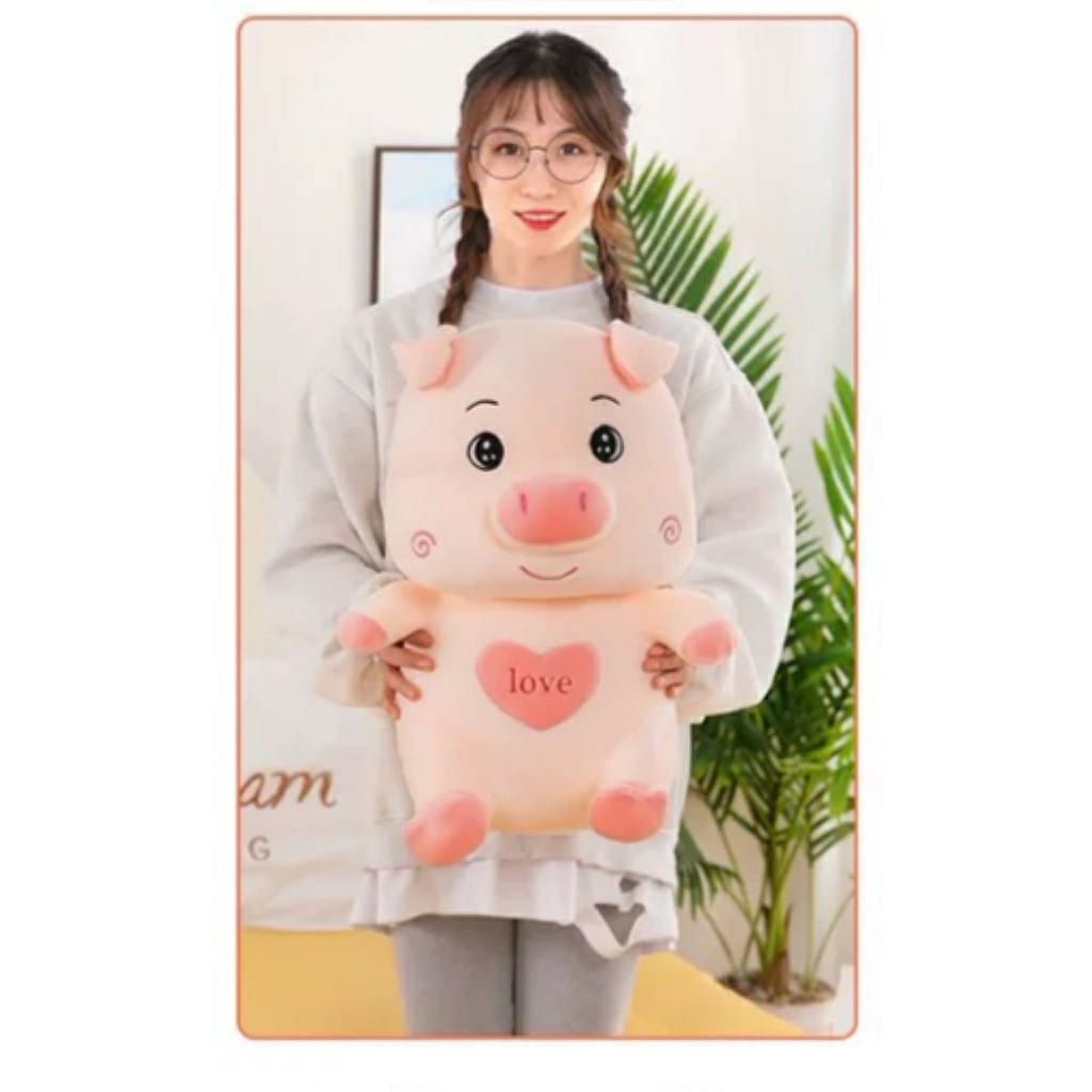 Jual BONEKA BABI 30 CM PINK LUCU FLUFFY LEMBUT | Shopee Indonesia