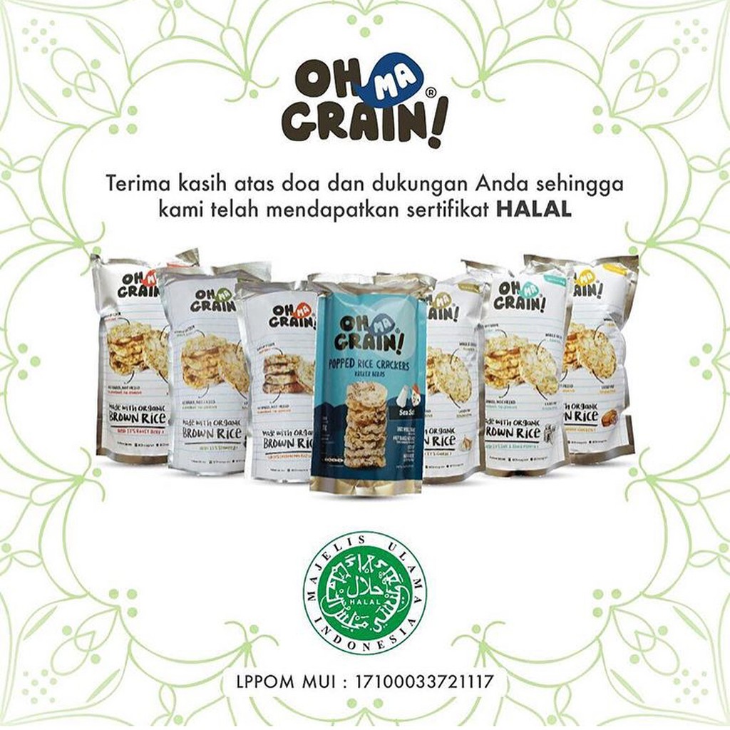 Jual Oh Ma Grain Keripik beras 50gr | Shopee Indonesia