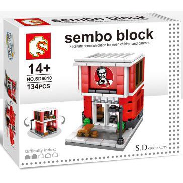 Jual Lego Merk Sembo Block Model Seperti Kfc Restaurant 134 Pcs ...