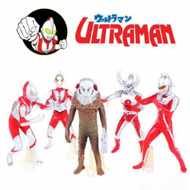 Jual Ultraman Fish Monster Mainan Action Figure Set Koleksi Cake Topper ...