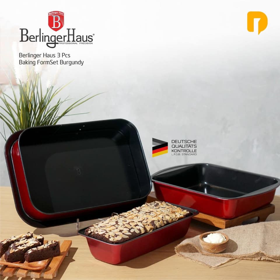 Jual Berlinger Haus Baking Form Set Burgundy | Shopee Indonesia