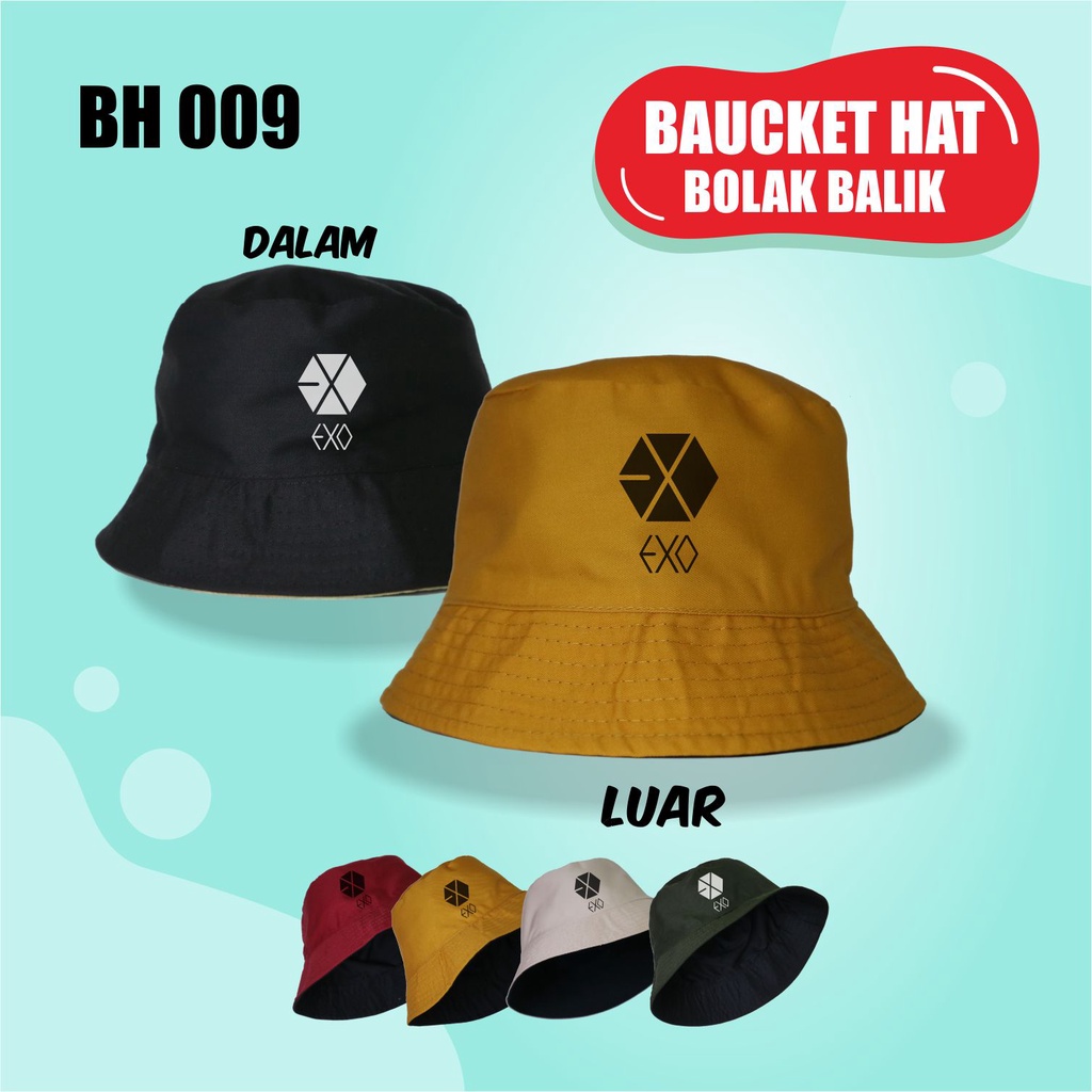 Jual Korean Style Wanita Topi Korea EXO Bucket Hat Topi Cewe | Shopee Indonesia