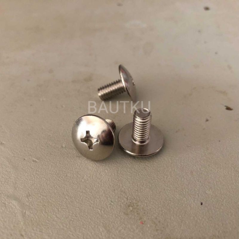 Jual Baut Body Nekel 6x12 paket 100pcs | Shopee Indonesia