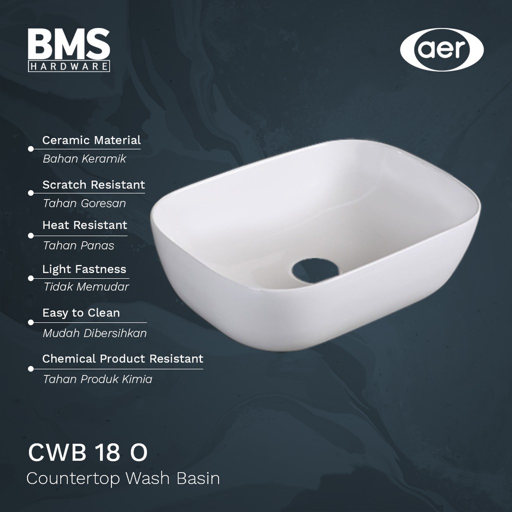 Jual AER Washbasin / Wastafel CWB 47R | Shopee Indonesia