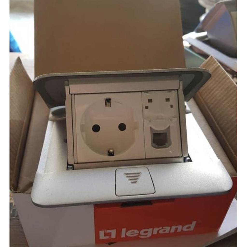 Jual Stopkontak Lantai Legrand + Telpon / Stop kontak arde + Telepon ...