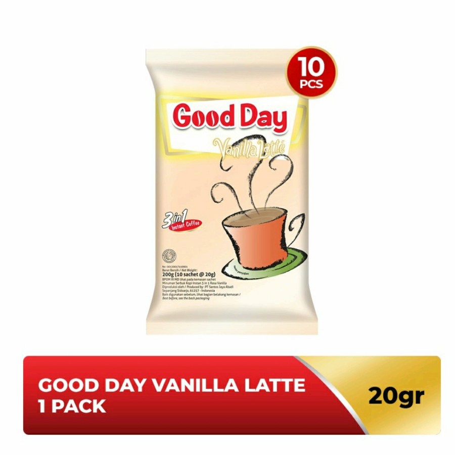Jual PROMO Good Day Kopi vanila latte ISI 10 PCS (10 Sachet@20 gram ...
