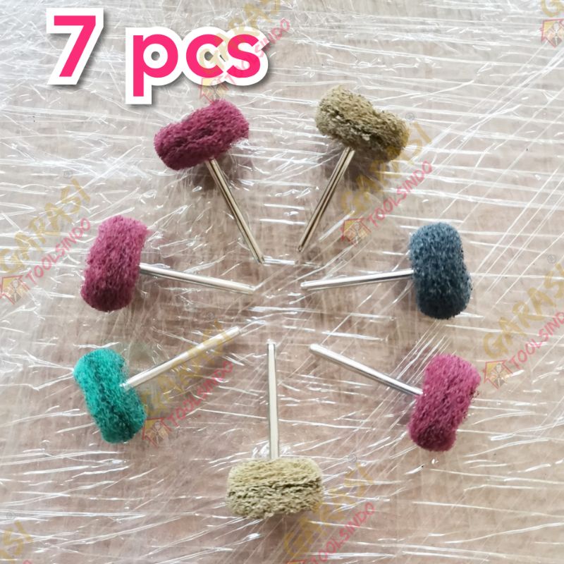 Jual mata poles nylon mini grinder 7 pcs mata gerinda mini scrubber ...