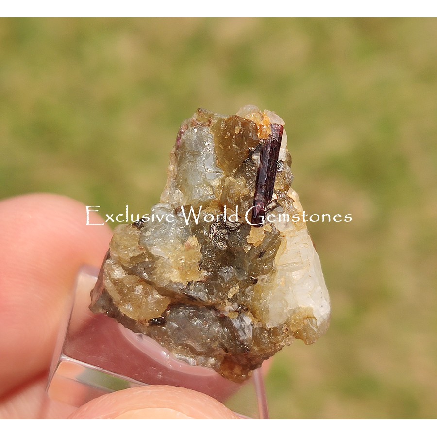 Jual 2.56.7 - VIDEO - RARE - Natural Painite Crystals In Matrix - Burma ...