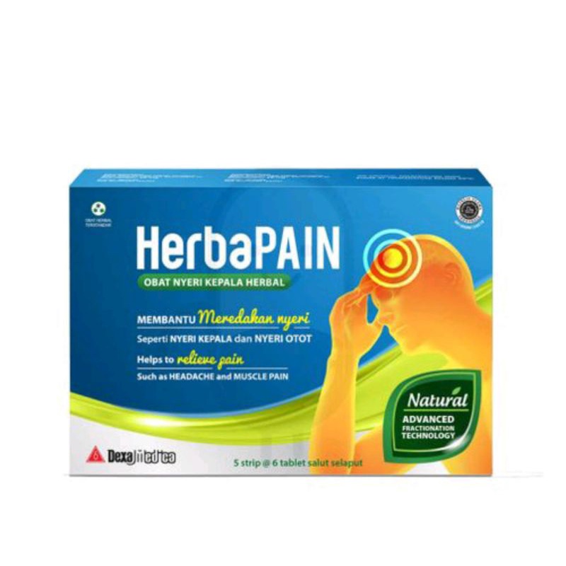 Jual Herbapain box 30 tablet obat anti nyeri dan pusing kepala | Shopee ...