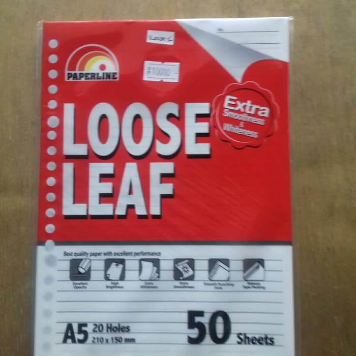 Jual Kertas File - Kertas Note - Isi Kertas Binder Isi Loose Leaf ...