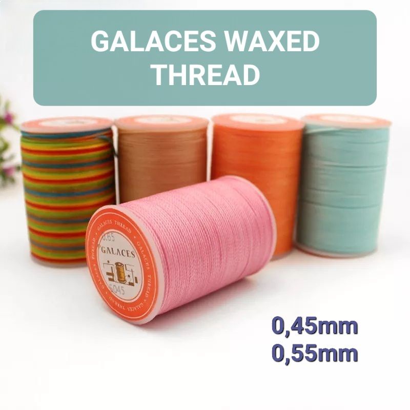 Jual Benang galaces waxed leather thread | Shopee Indonesia