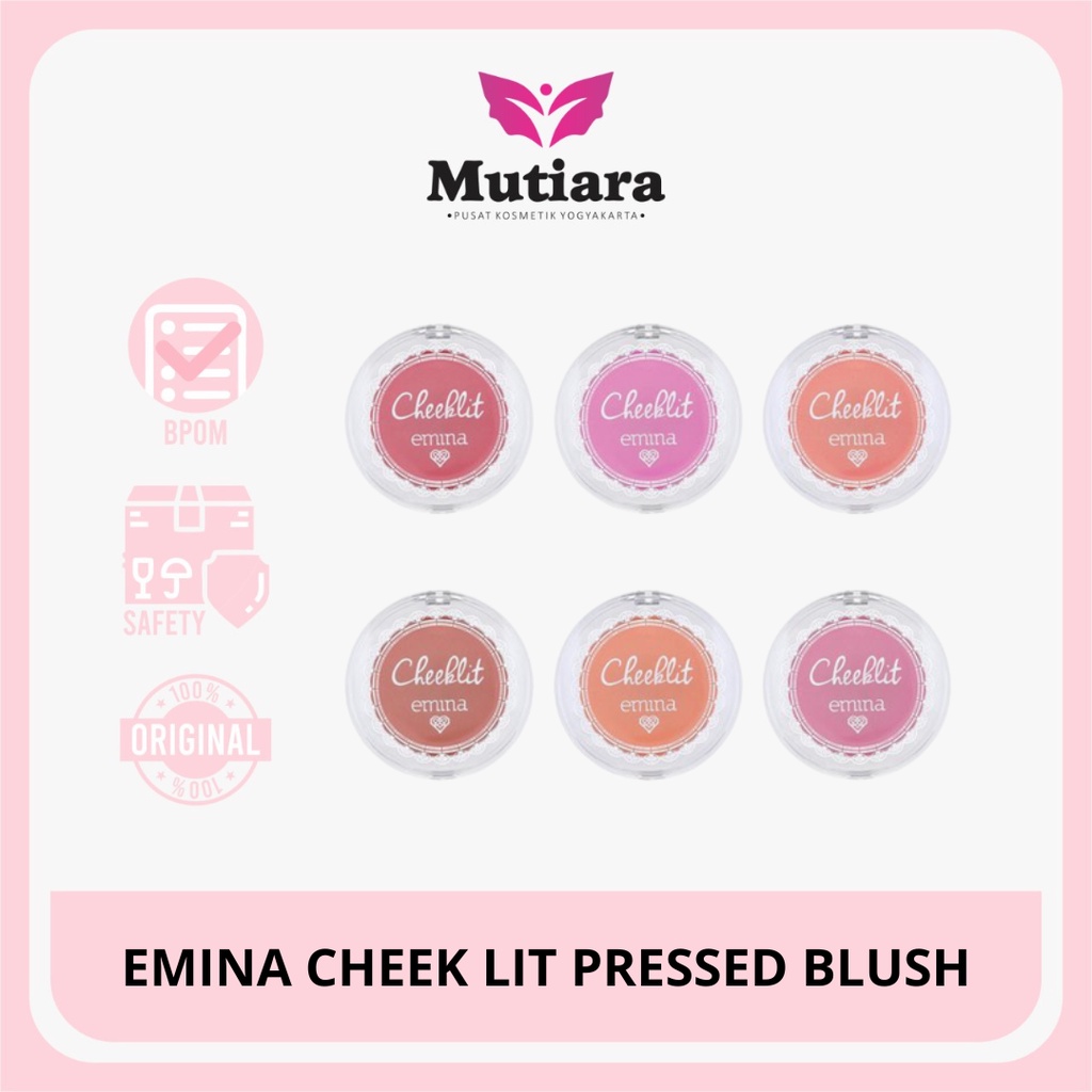Jual EMINA CHEEK LIT PRESSED BLUSH | Shopee Indonesia