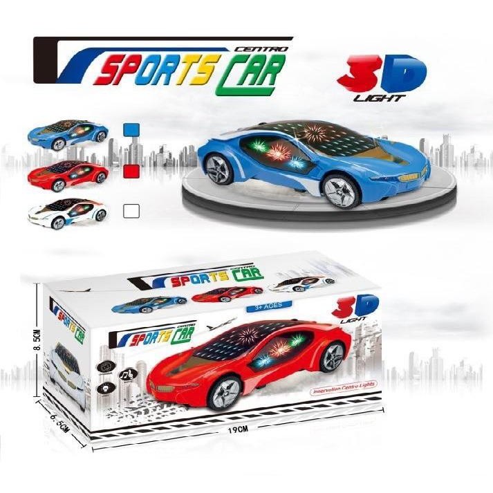 Jual Mainan Mobil Mobilan Sports Car 3D Lampu dan Suara Multiwarna ...