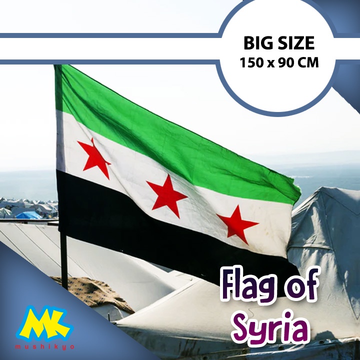 Jual Bendera Suriah / Syria Flag - ukuran besar | Shopee Indonesia