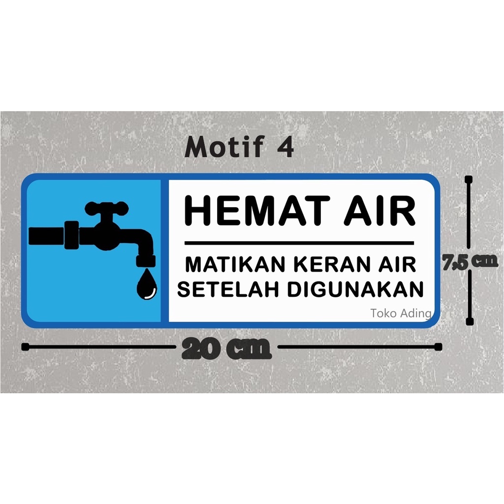 Jual Stiker Tanda Hemat Energi Listrik Air Kulkas AC / Energy Saving Sign Sticker | Shopee Indonesia