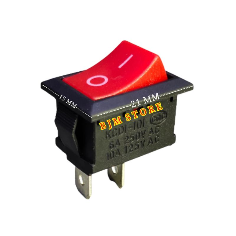 Jual Saklar/Rocker Switch 2pin warna merah | Shopee Indonesia