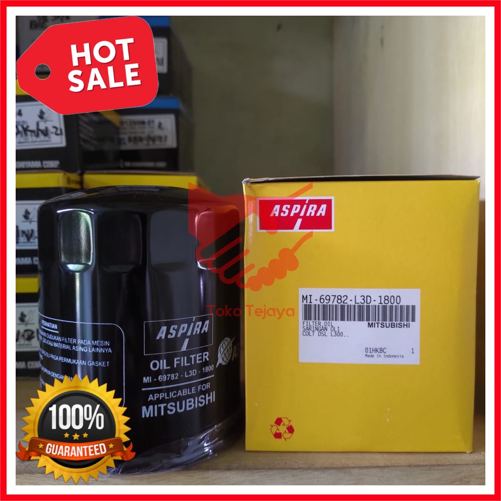 Jual Aspira 69782-L3D-1800 Filter Oli Mitsubishi Strada,L300,Pajero ...