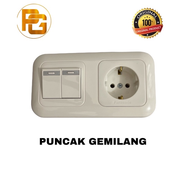 Jual Saklar Seri Stop Kontak Tanam Panasonic WEJ 5531 + Plat WEJ 11312 ...