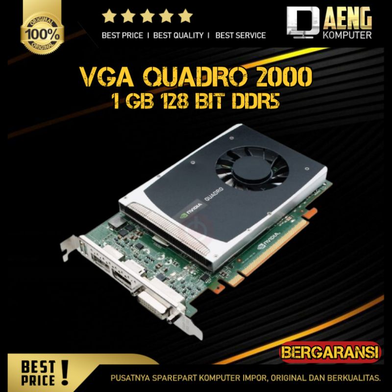 Jual VGA Card Desain Rendering Quadro 2000 1 GB 128 Bit DDR5 Mantap ...