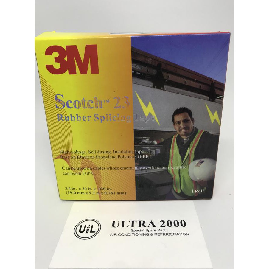 Jual 3M ISOLASI LISTRIK SCOTCH 23 / RUBBER SPLICING TAPE LIMITED ...