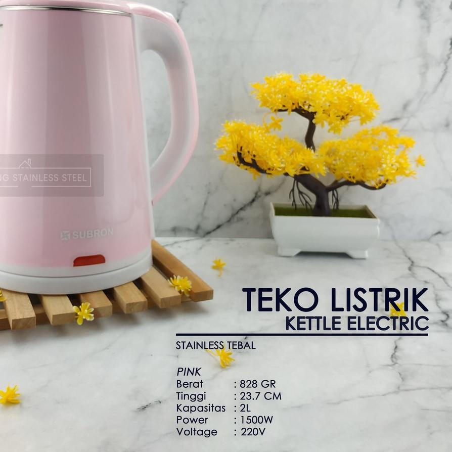 Jual Teko termos listrik pemanas air kettle electric kapasitas 2L 2.3L ...