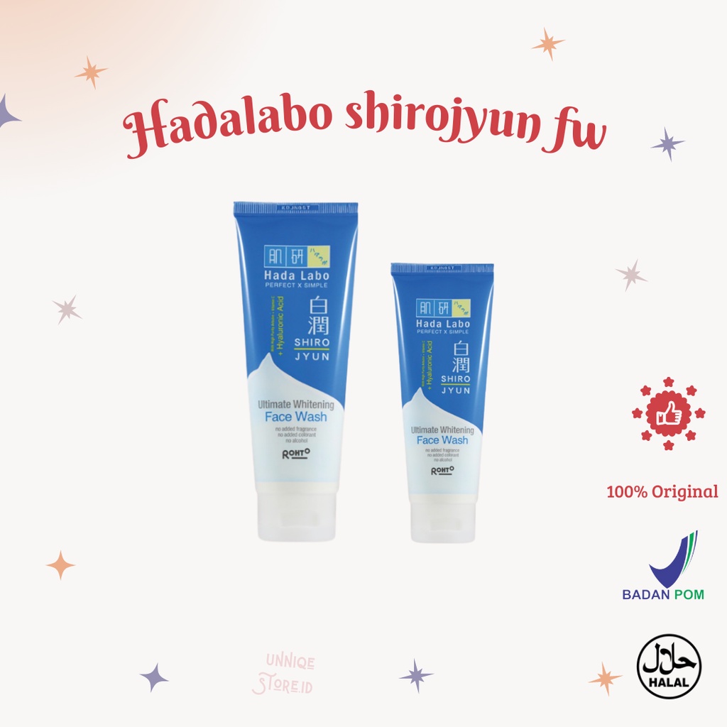 Jual HADA LABO Face Wash Ultimate Whitening (BIRU) | Shopee Indonesia