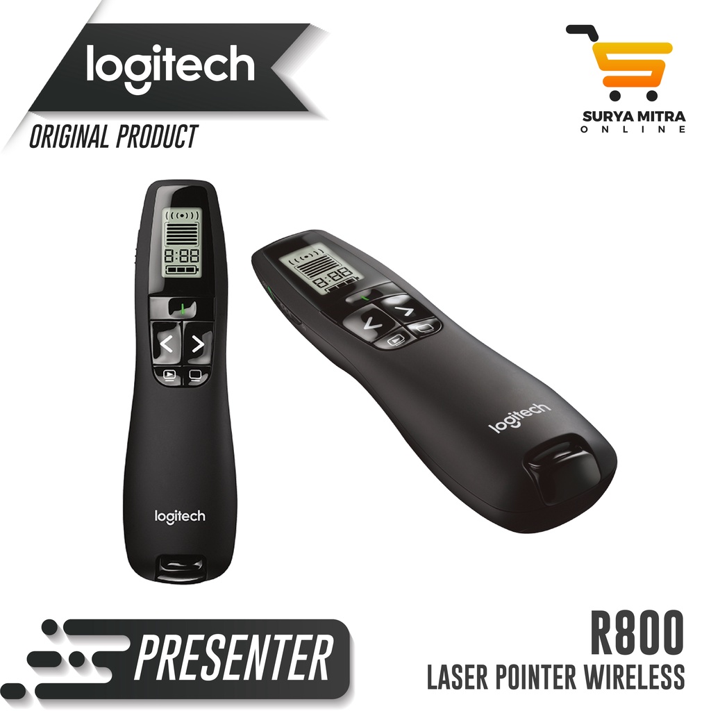 Jual Laser Pointer Wireless Presenter Logitech R800 / R 800 (Green ...