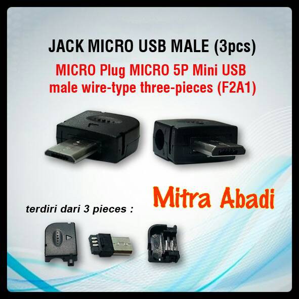 Jual Jack Micro USB Male/Cowok (3 pcs) | Shopee Indonesia