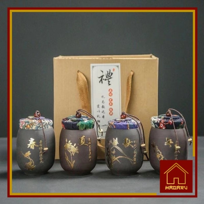 Jual Hadaru Ocha no Yoki Guci Mini Simpan Daun Teh, Tea Leaves Storage ...