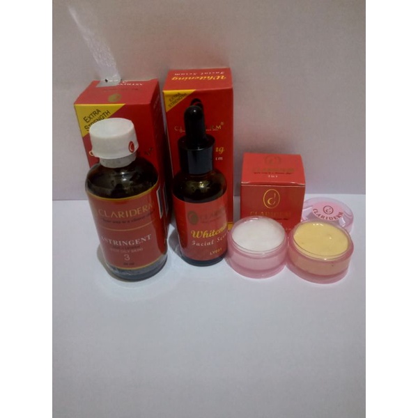 Jual CREAM CLARIDEM SIANG DAN MALAM 2IN1+ TONER CLARIDERM+SERUM ...