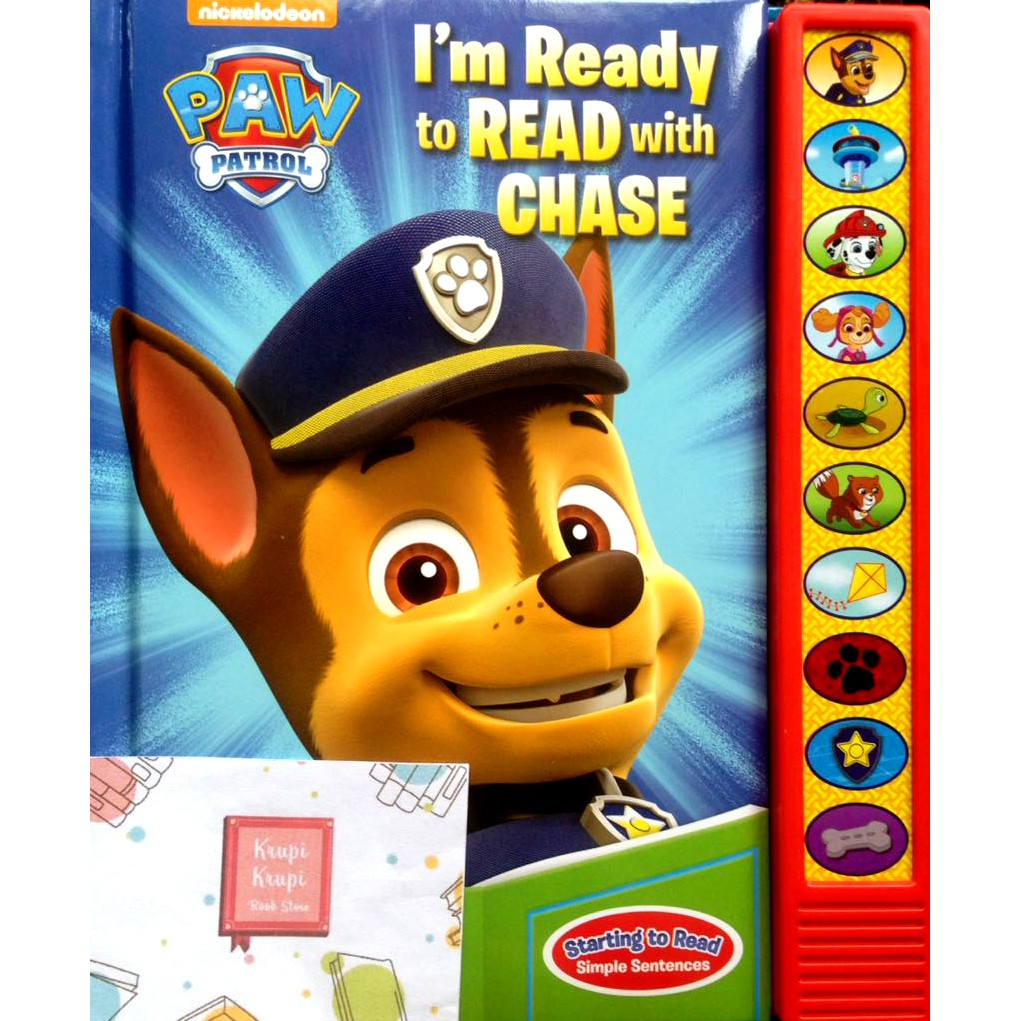 Jual Buku Anak Import Paw Patrol : I'm Ready to Read with Chase Book ...