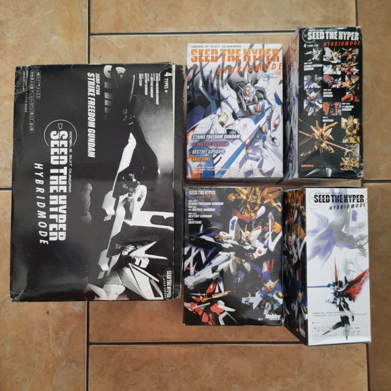 Jual Figure Set 4 Pcs Gundam Seed The Hyper Hybridmode Strike Freedom ...
