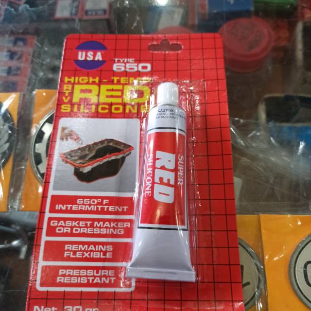 Jual red silicone lem paking | Shopee Indonesia