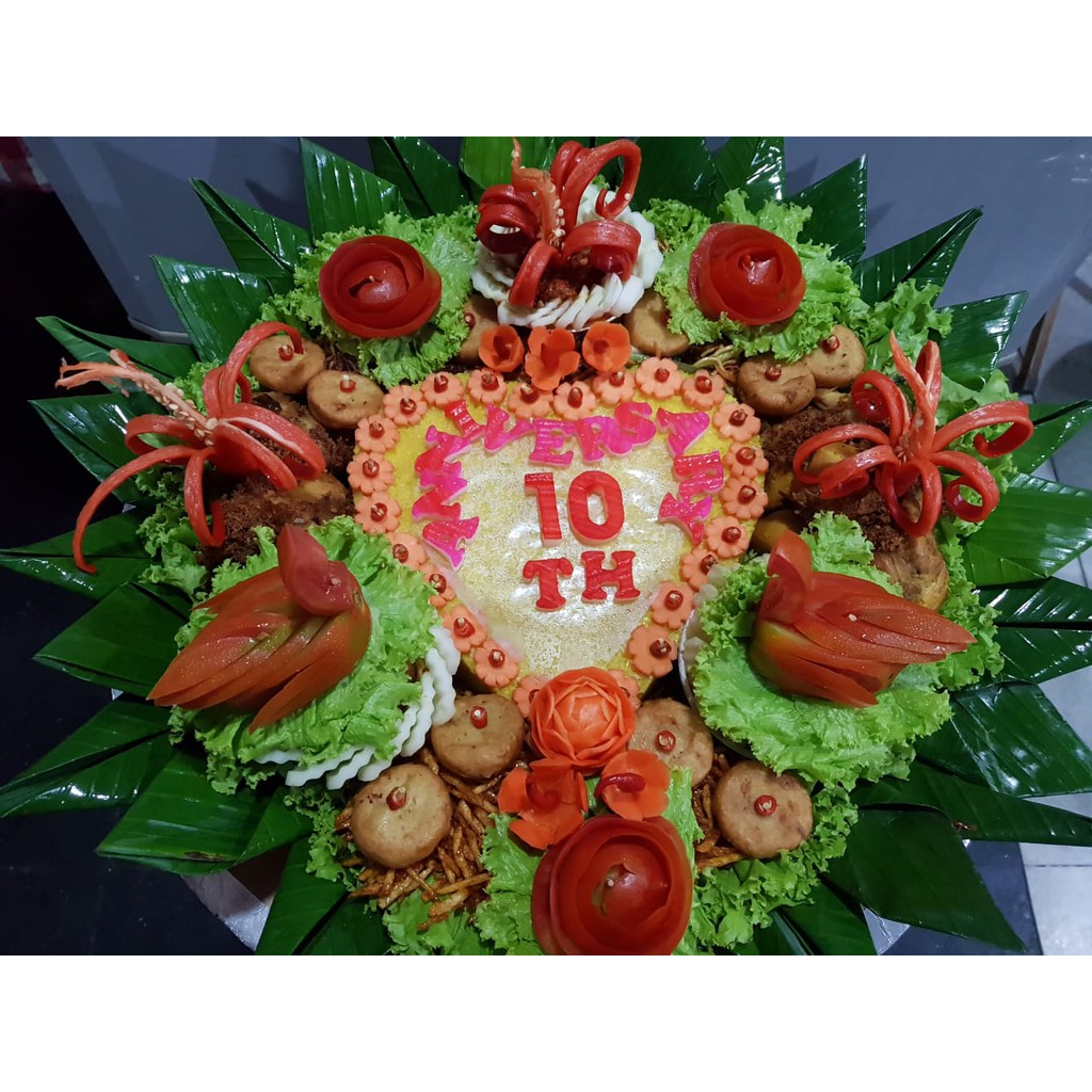 Jual Custom Design Tumpeng: HATI (LOVE) | Shopee Indonesia
