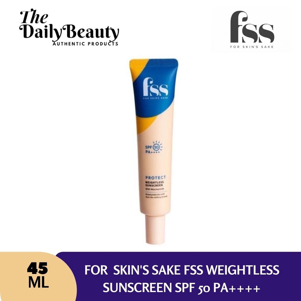 Jual For Skin's Sake - FSS Weightless Sunscreen SPF 50 PA++++ | Shopee Indonesia