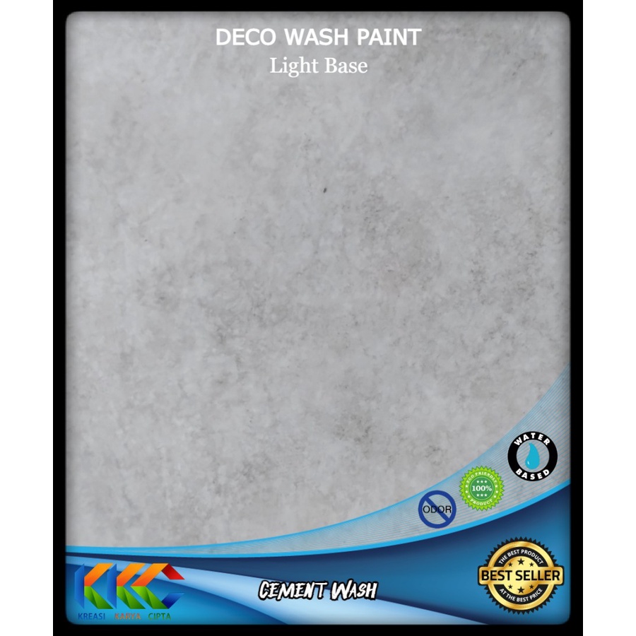 Jual Paket Cat Deco Wash Semen Ekspos Light grey Untuk Luas 50 Meter ...