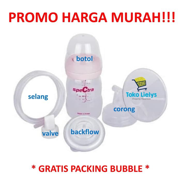 Jual SPECTRA BREAST PUMP SPAREPART VALVE SELANG BOTOL BACKFLOW - BELLA ...