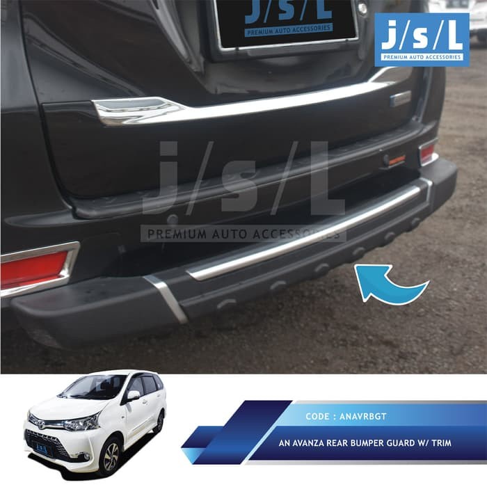 Jual Pelindung Bemper Belakang Toyota All New Avanza Rear Bumper Guard ...