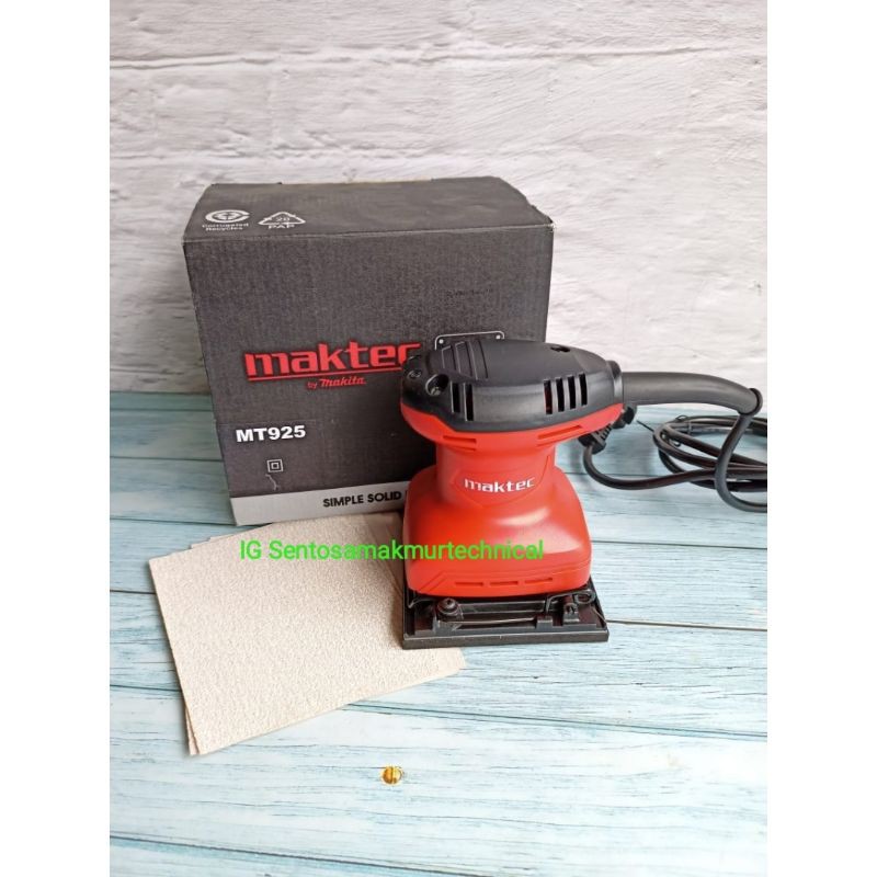 Jual MAKTEC MT 925 Mesin Orbital Sander Amplas Kayu Petak Kotak Segi ...