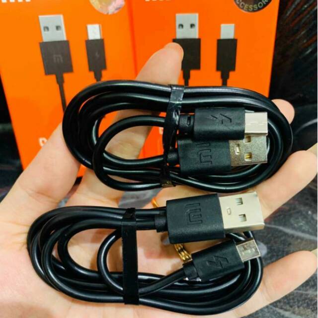Jual kabel data ori mi packing orange mirco (2A) tipe c (2A) | Shopee ...