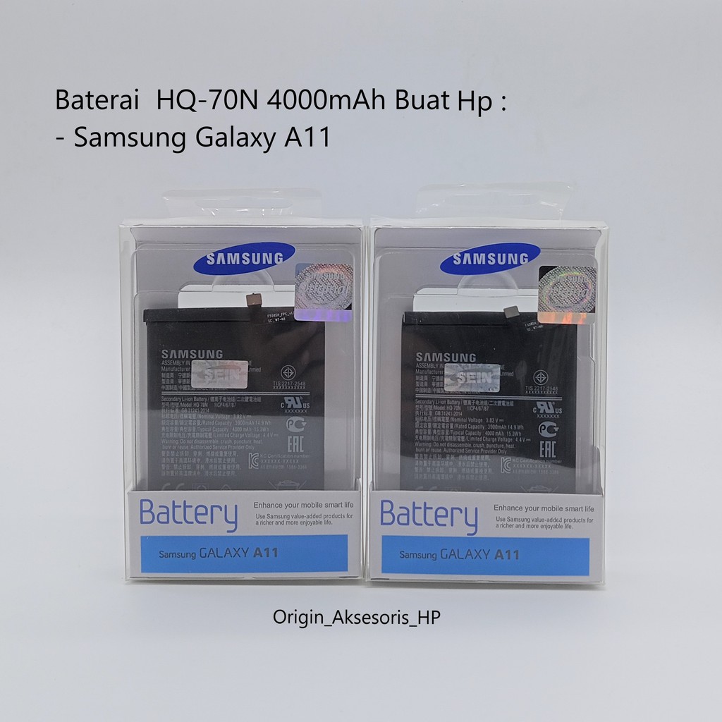 Jual Baterai Samsung Galaxy HQ-70N A11 Original SEIN 100% | Shopee ...