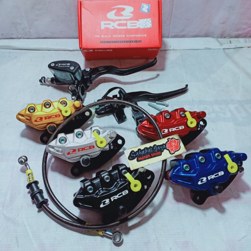 Jual Paket Master Rem Kanan RCB Oval 14MM E-2 Handle Kiri Kopling Rem RCB E-2 Kaliper Depan RCB ...