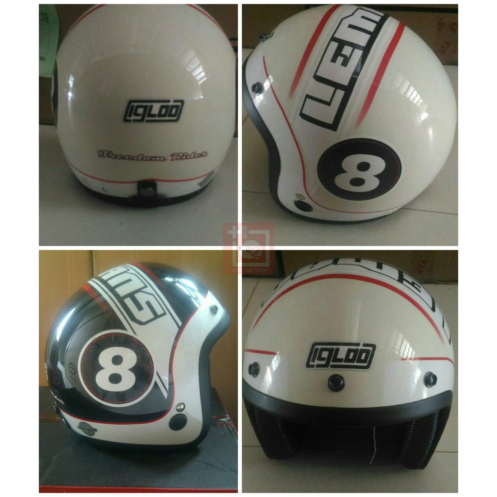Jual Helm SNI Murah - Igloo Retro Lemans | Shopee Indonesia