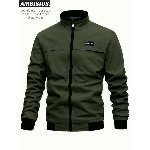Jual JAKET BOMBER KANVAS PRIA PREMIUM JAKET BASIC PREMIUM/JAKET MOTOR ...