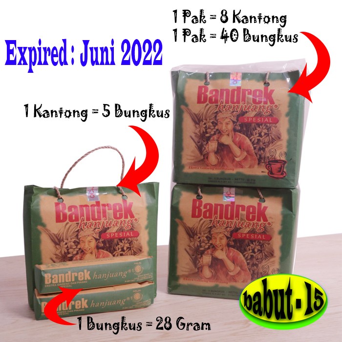 Jual tradisional-minuman- bandrek spesial hanjuang kemasan kertas isi 8 ...