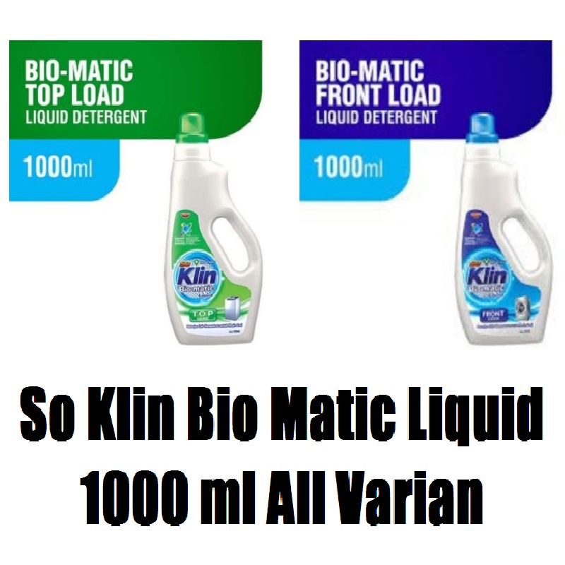 Jual So Klin Bio Matic Liquid 1000 ml All Varian - So Klin Deterjen ...