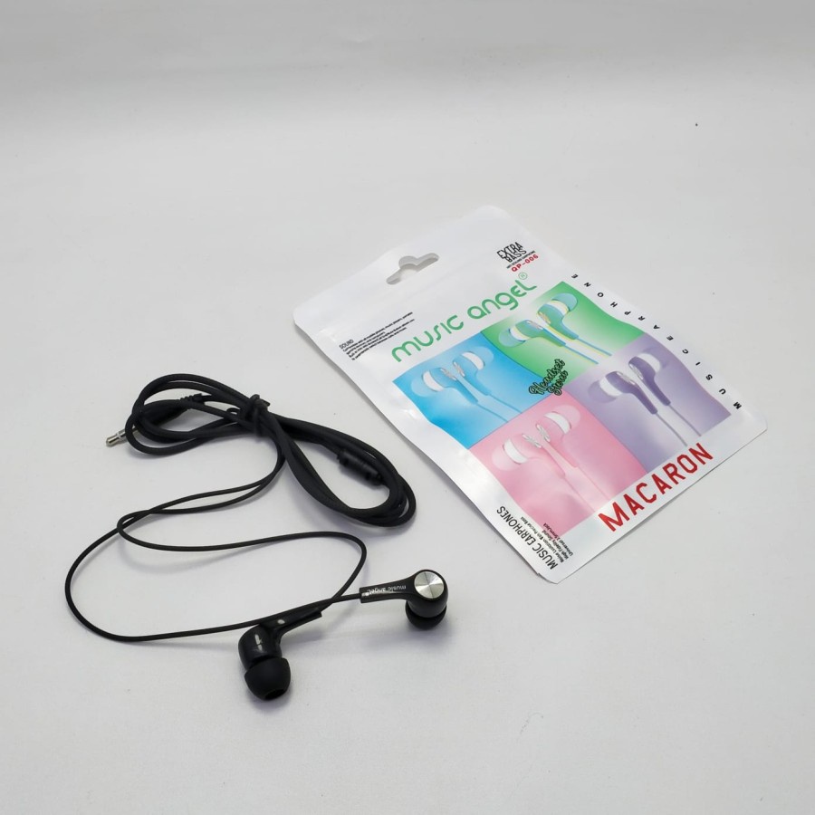 Jual Handsfree Headset Music Angel Macaron Non Mic Earphone Color Hifi ...