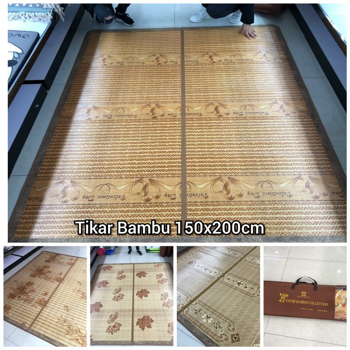 Jual Tikar Bambu TATAMI BRIGHTCROWN TIkar Lipat Bambu 180x200 piknik ...