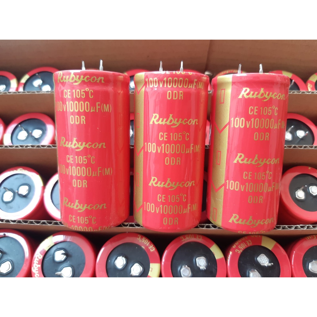 Jual RUBYCON ELCO ELKO RUBYCON 10000uf 100v Volt SUPER RED MERAH ...